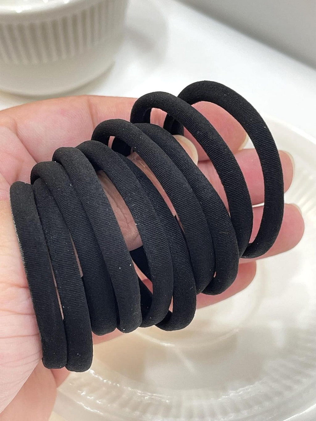 Black Elastic Hair Band – Blossom Herbal Haircare